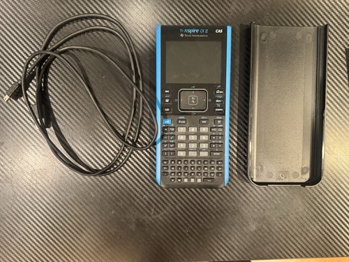 Texas Instruments TI Nspire CX II CAS With Charger & Cover | eBay