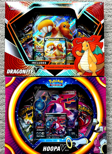 Dragonite V - Hoopa V Collection Boxes - Set of 2 | eBay