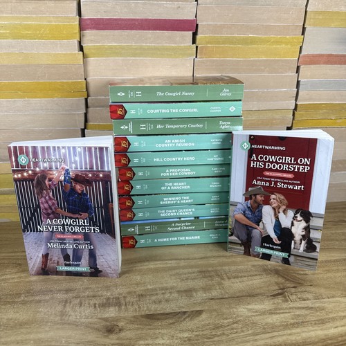 Lot Of 13 Harlequin Heartwarming Romance Book Large Print Novels ...