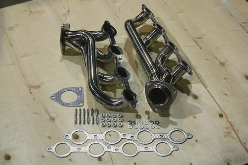 FOR Chevy GMC 4.8L 5.3L V8 Stainless Headers LS1 LS2 LS3 LS6 LS7 LS9 ...