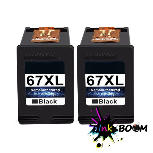 2 bk Ink replace for HP 67XL DeskJet Plus 4152 4158 | eBay