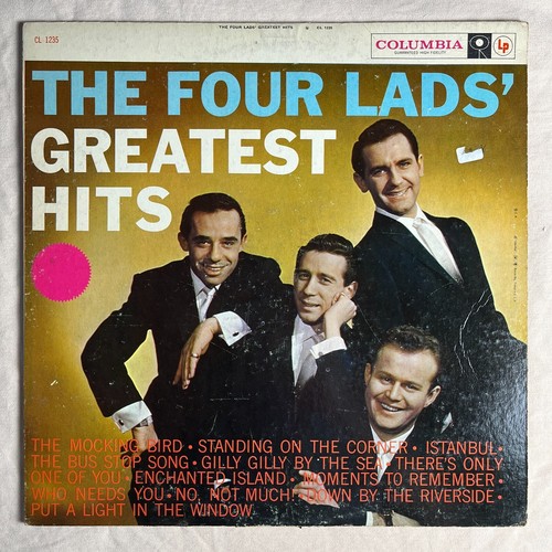 THE FOUR LADS Greatest Hits 1958 Vinyl LP Columbia CL 1235 - VG | eBay