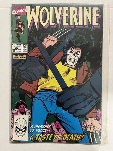 Wolverine #26 Marvel Comics 1990 A Memory of Peace--A Taste of Death ...
