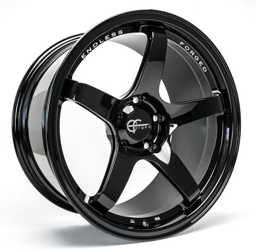 ENDLESS FORGED F01 Rim 18X9.5 5X120 Offset 38 Gloss Black (Quantity of ...