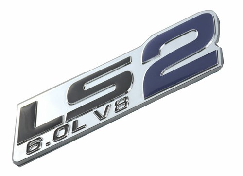 1X OEM LS2 6.0L V8 Emblem Engine Badge For car Nameplate new (Blue) | eBay