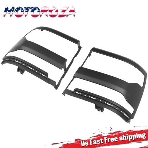 Pair For Chevy Silverado 1500 2016-2018 Black Headlight Trim Bezel ...