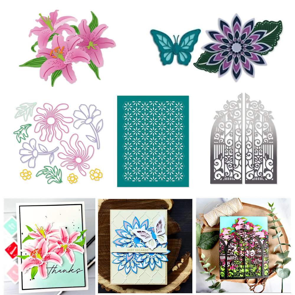 Plantilla De Flores En Capas Plantillas De Capas DIY De Flores