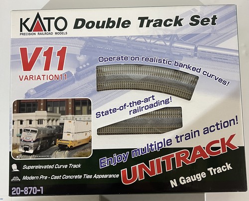 KATO USA N Scale New V11 Double Track UniTrack Set ~ 20-870-1 NO ...