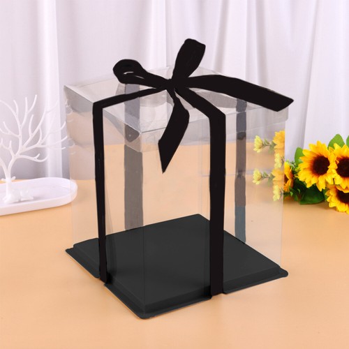 Large Clear PVC Gift Box Cakes Candy Packaging Wedding Favors ...