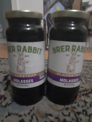 2 Jars👉BRER RABBIT Unsulphured Gluten Free Molasses Full Flavor•12oz ...