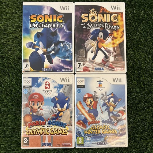 Sonic The Hedgehog Bundle Nintendo Wii X 4 Games All Tested Working ...