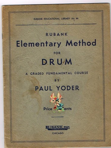 1935 Rubank Elementary Method for Drum Mag; Graded Fundamental Course/Paul Yoder | eBay