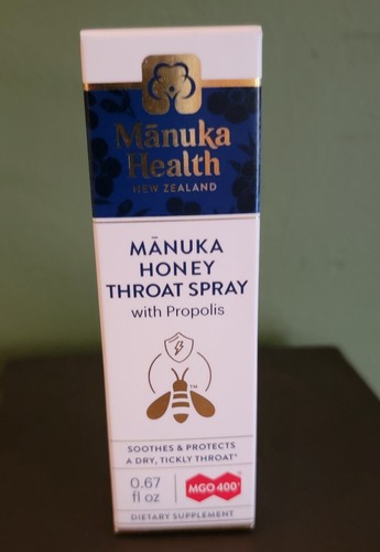 MANUKA HEALTH, Manuka Honey Throat Spray with Propolis .67 fl oz, *MGO ...