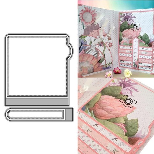 Metal Cutting Dies Waterfall Flap Set Scrapbooking Embossing Paper Card ...