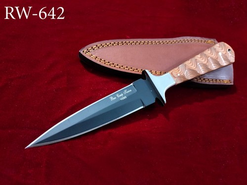 11" Base Came 1095 Carbon Steel Needle Point Combat Boot Dagger Knife ...