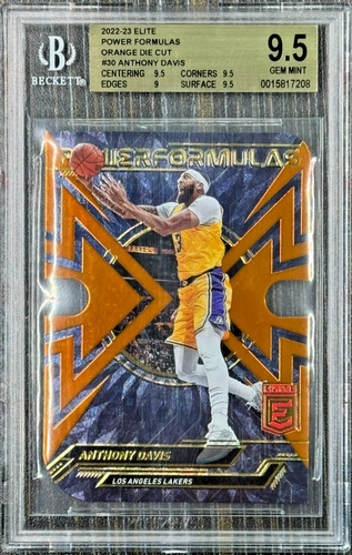 2022-23 Donruss Elite Power Formulas Orange Die-Cut Anthony Davis #30 ...