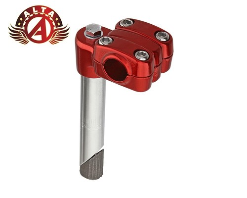 ALTA Alloy Red (22.2mm) 4 Bolt Old School Bicycle Stem BMX MTB Cruiser ...