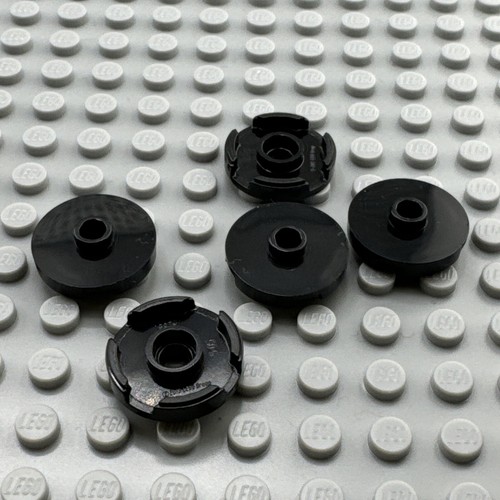 LEGO Tile Round - Black - 2 x 2 with Open Stud - QTY x5 | eBay