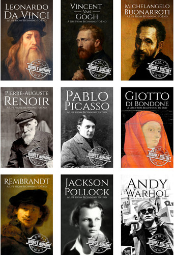 Hourly History Biographies of Painters 9-Book Hardcover Collection | eBay