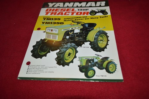 Yanmar YM135 YM135D Tractor Dealer's Brochure YABE12 ver2 | eBay