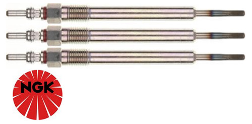 SET OF 3 NGK GLOW PLUGS FOR VOLKSWAGEN TIGUAN AD.1 DFGA DFHA TURBO ...