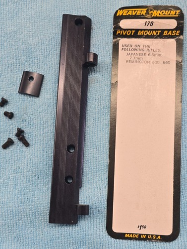 Weaver Pivot Mount Base # 170 Japanese 6.5 Remington 600 660 | eBay