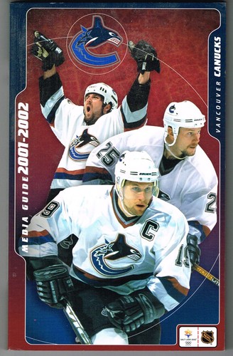 2001-02 Vancouver Canucks NHL Hockey Media Guide | eBay