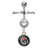 Sons of Anarchy Officially Licensed SAMCRO 14g Dangle Belly Navel Ring ...