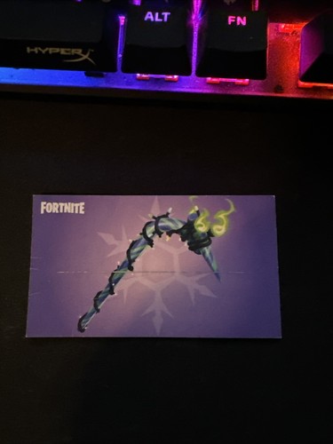 Fortnite Merry Mint/Minty Pickaxe Card Collectible (USED CODE) | eBay