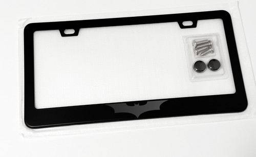 Black on Black Metal Batman License Plate Frame with Screws and Caps | eBay