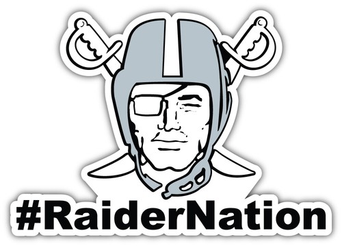 Oakland Raiders Hashtag NFL Sport Car Bumper Sticker Decal ''SIZES'' | eBay