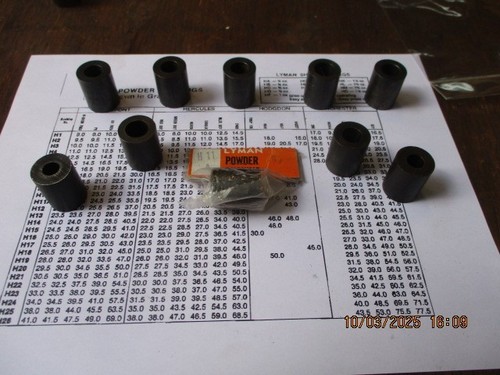 Lyman 10 Powder Bushing & Chart | eBay