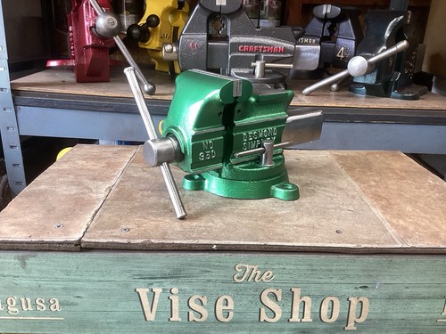 RESTORED VINTAGE Desmond Simplex 350 BENCH VISE IN JAWS 17 Lbs USA | eBay