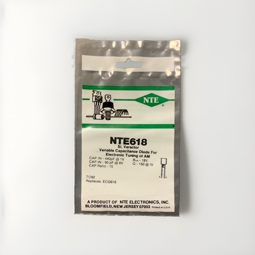 NTE618 Si, Varactor Variable Capacitance Diode Electronic Tuning Of AM ...