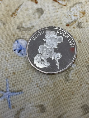 Good Luck Mickey 1/2 oz Silver 1991 | eBay