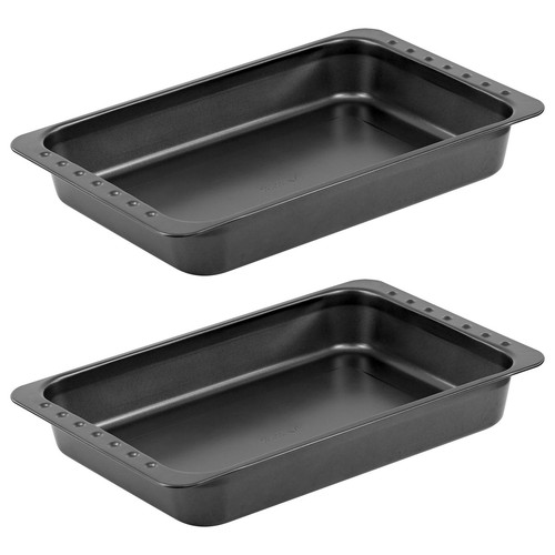 Large Roasting Trays Non Stick Oven Baking Roasting Tin Set Dish ...
