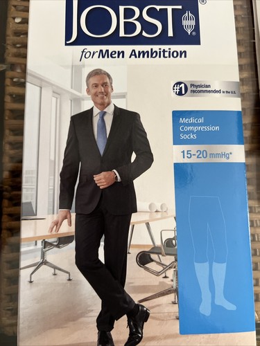 Jobst Ambition ForMen 15-20 mmHg Compression Knee Socks Medical ...