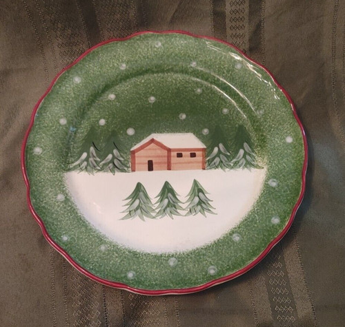 The Cellar Log Cabin Plate 2001 10 1/2" | eBay