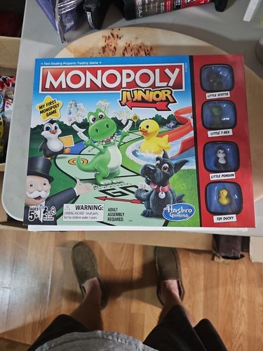 Kids Monopoly Junior Childs First Monopoly Game Ages 5+ Hasbro | eBay