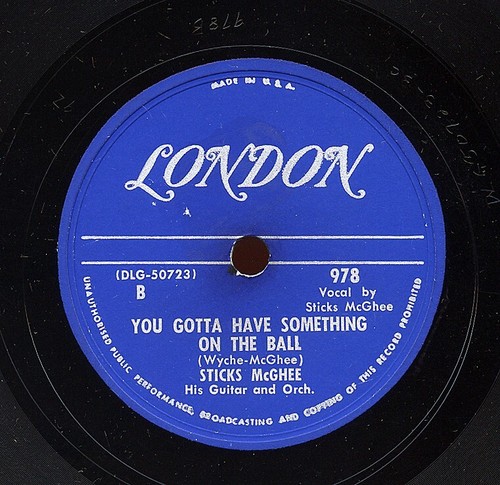 HEAR- Rare R&B 78 - Sticks McGhee - You Gotta Have Something On The ...