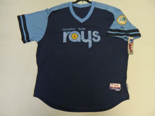Authentic Tampa Bay Devil Rays "1970s" Throwback TBC COOL BASE Jersey ...