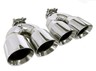 2 STAINLESS STEEL DUAL EXHAUST TIPS PAIR 4.0 3.0 Camaro Trans Am 4" 3 ...