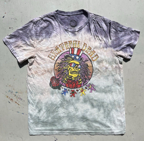Men's Grateful Dead T-Shirt Multicolor Skull L 60s Psych Rock Garcia Hippie SF | eBay
