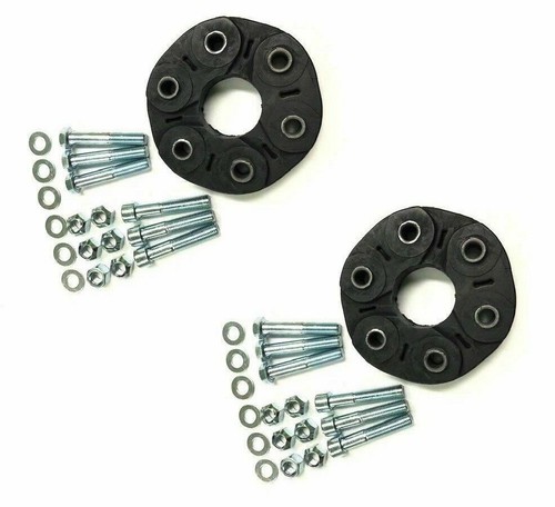 Set of 2 Front & Rear Driveshaft Coupler Flex Disc Joint Guibo Kits for ...