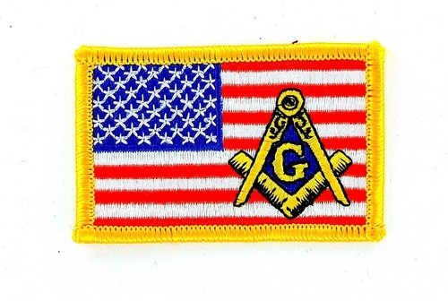 Patch patches flag embroidered iron on biker masonic usa united states ...