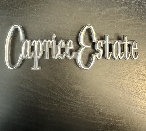 GM 9625395 1974 1975 1976 Caprice Estate station wagon quarter emblem ...