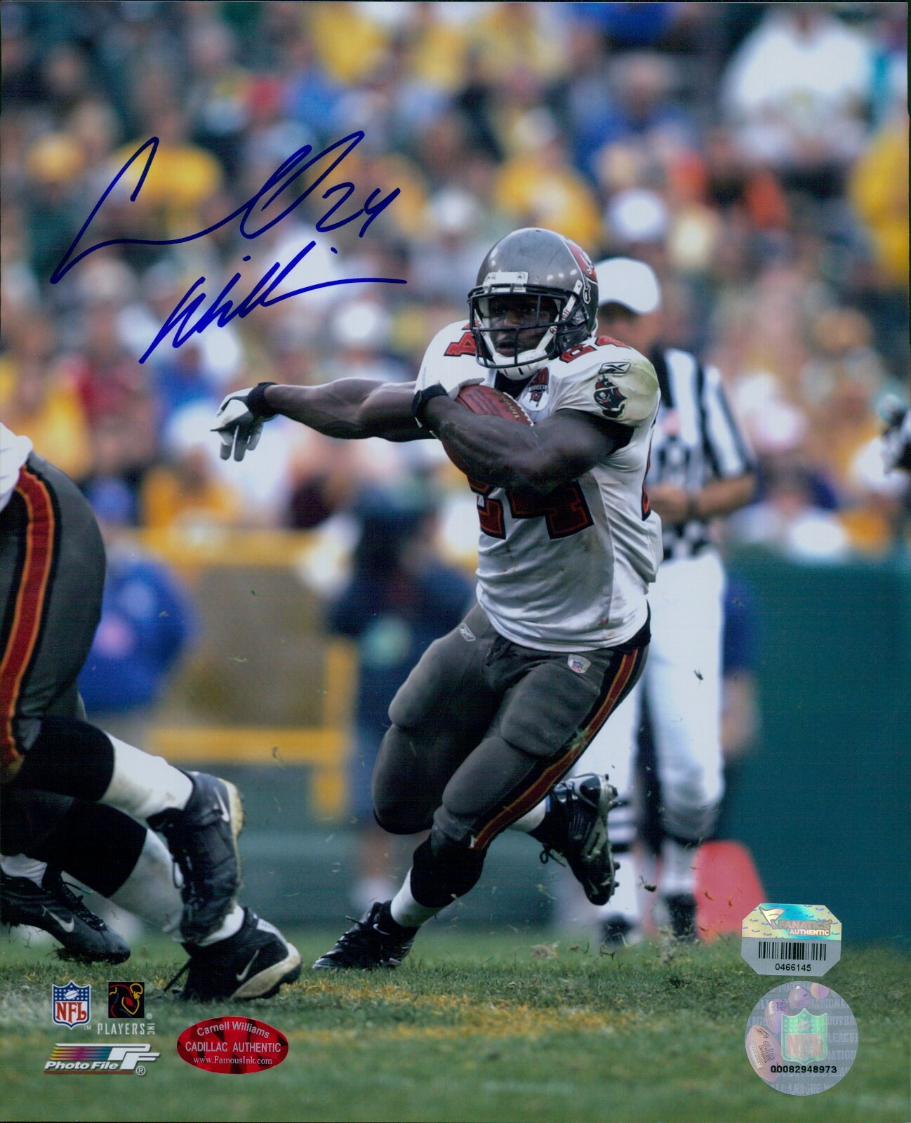 Cadillac Williams Autographed Memorabilia | Signed Photo, Jersey ...