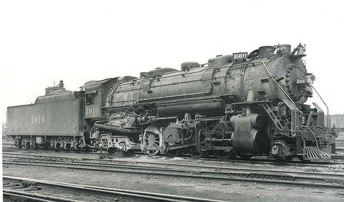 LL931 RP 1937/60s MOPAC MISSOURI PACIFIC RAILROAD ENGINE #1910 ST LOUIS ...