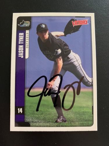 Jason Tyner Signed 2001 Upper Deck Victory Card Tampa Bay Devil Rays ...
