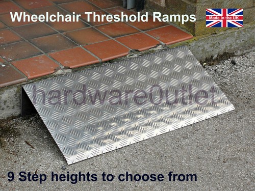 Wheelchair Threshold Step RAMP Door Anti Slip Chequer Plate Made in ...